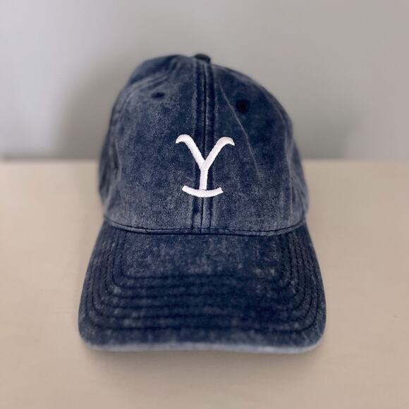Accessories | Yellowstone Denim Logo Hat Blue Baseball Cap Adjustable ...